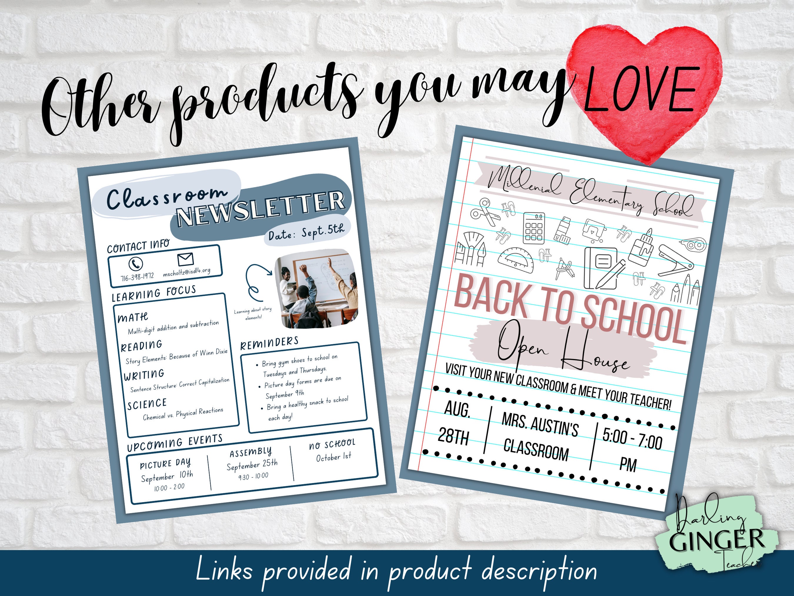 Meet the Teacher Boho Blue Classroom Label Back to School Flyer Meet ...