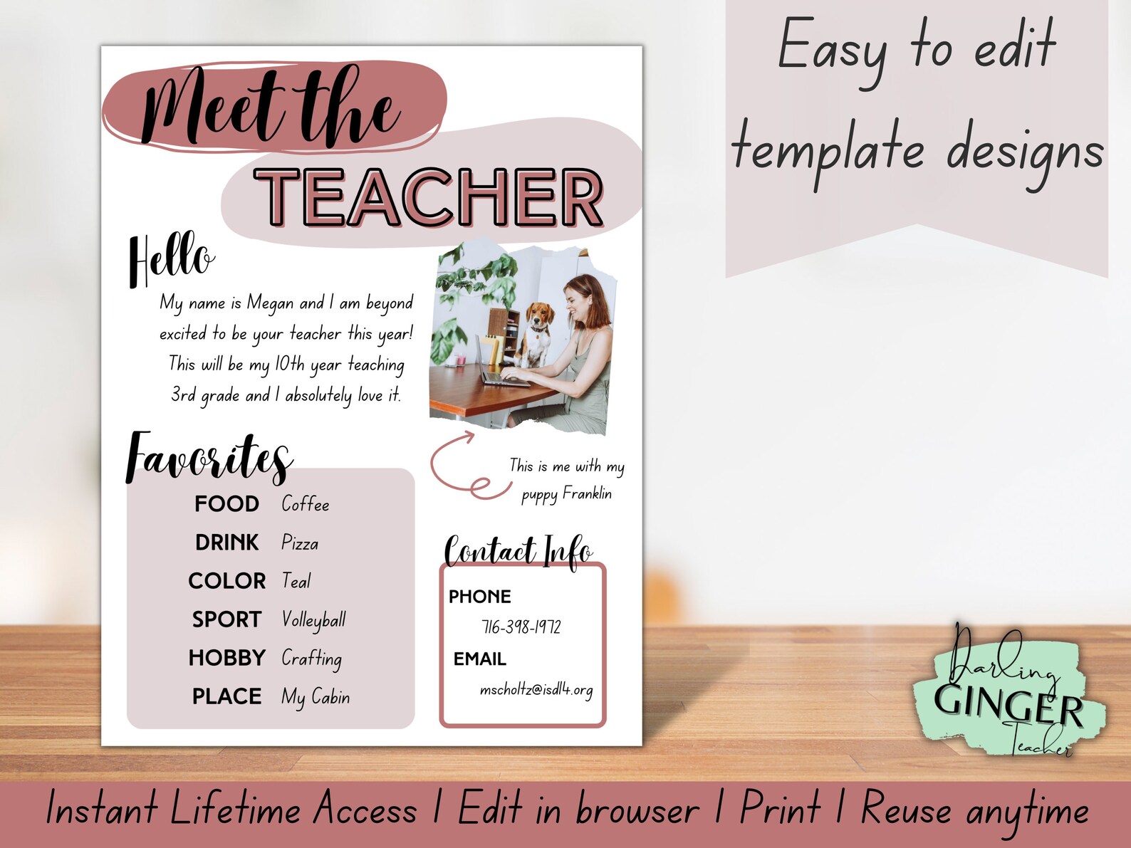 Meet the Teacher Boho | Classroom Labels | Back to School Flyer | Meet ...