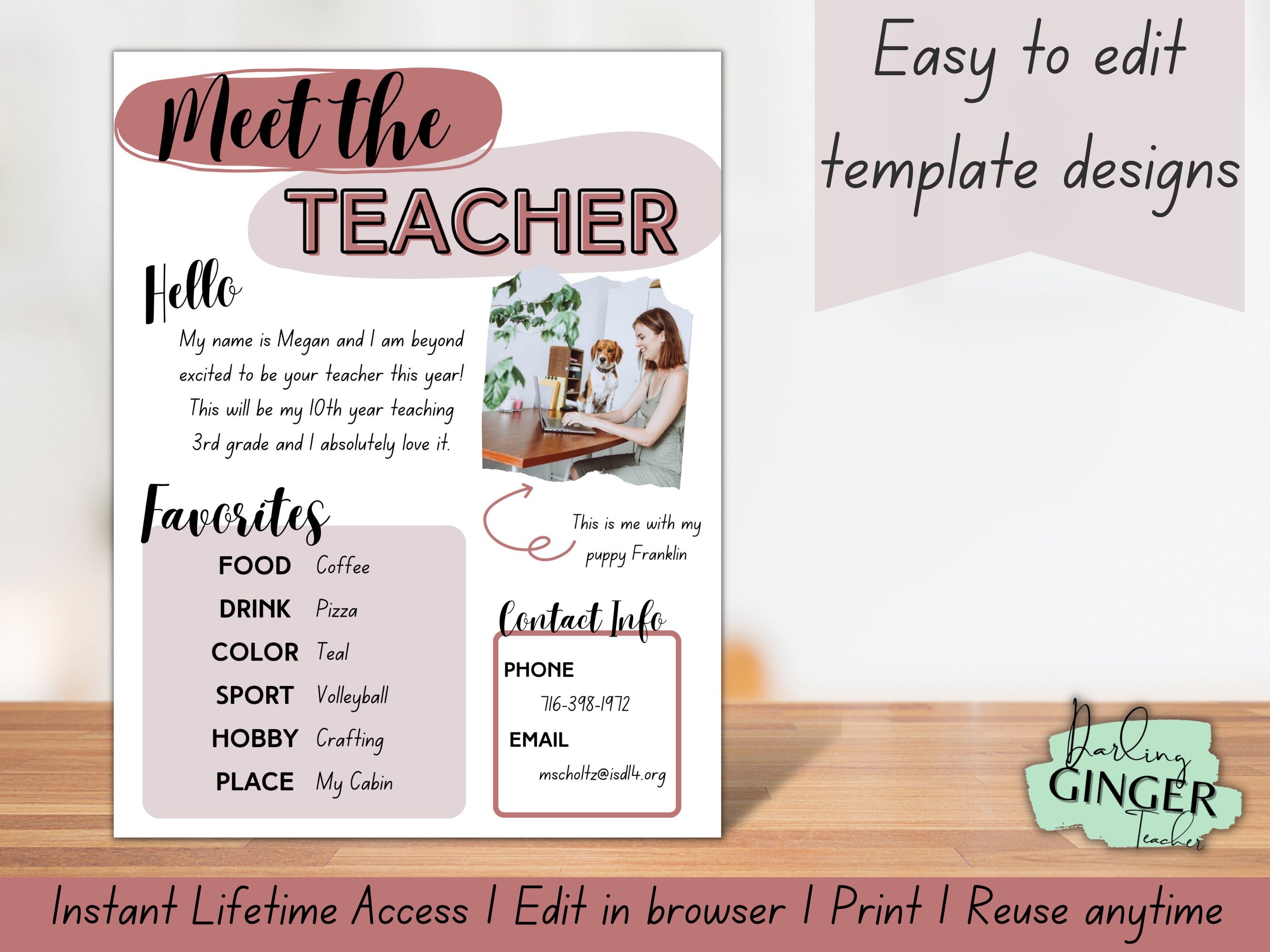 Meet the Teacher Boho | Classroom Labels | Back to School Flyer | Meet ...