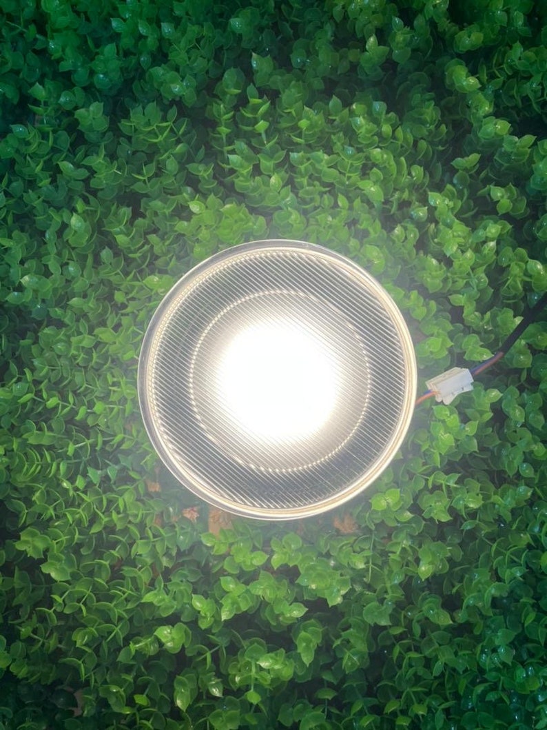 Modern Outdoor IP44 Deck Light - Ribbed Glass Garden Pathway Lamp for ...