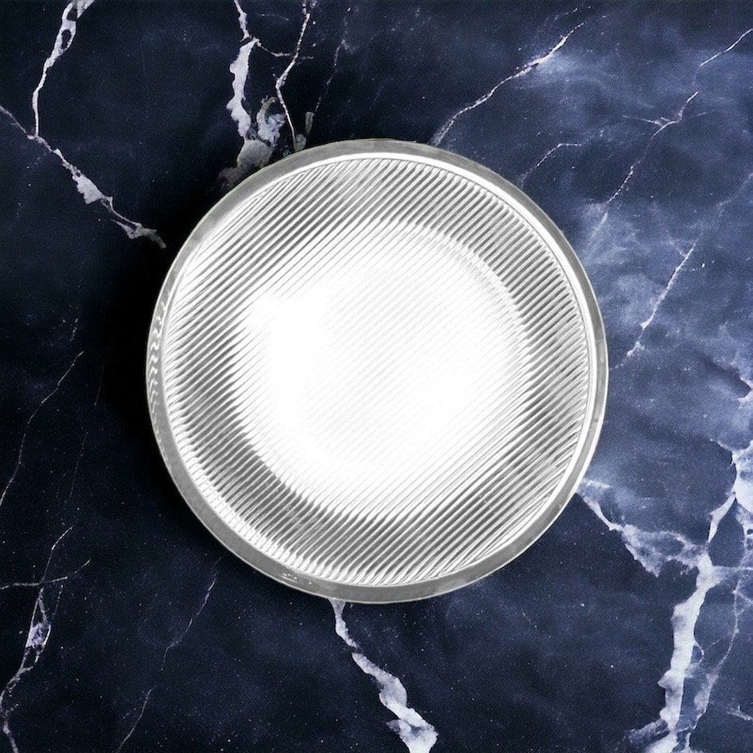 Modern Outdoor IP44 Deck Light - Ribbed Glass Garden Pathway Lamp for ...