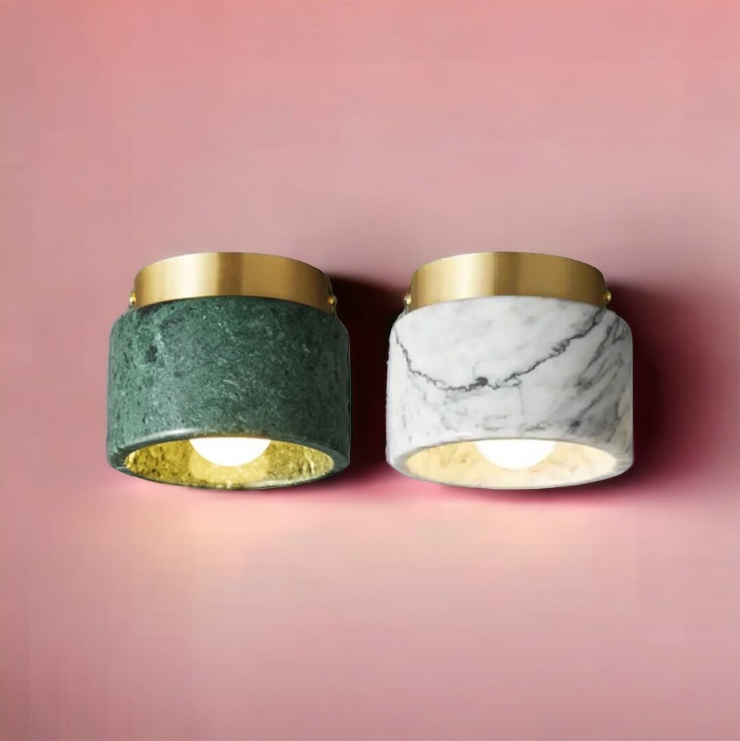 Vctorian Spotlight, Hallway Marble Stone Ceiling Light, Modern ...