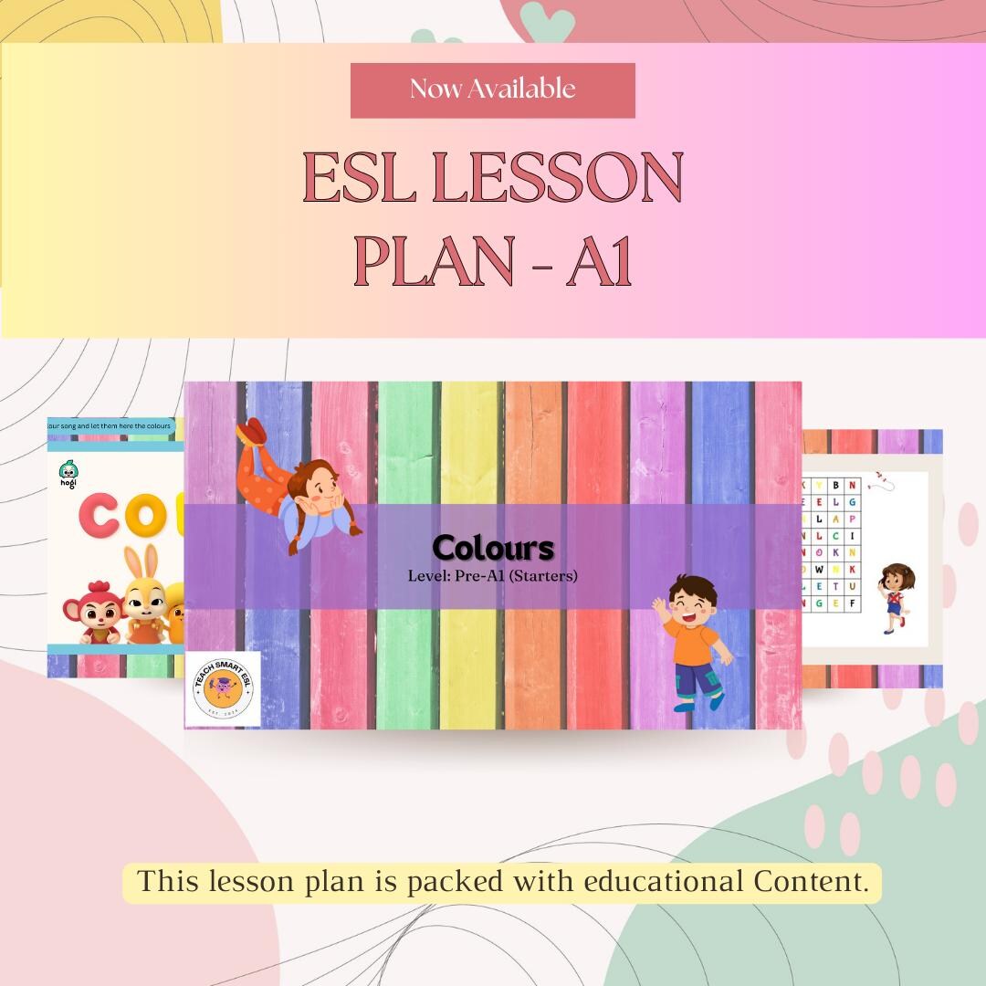 Kids Online English Second Language Lesson: Colours Level Pre-a1 ...