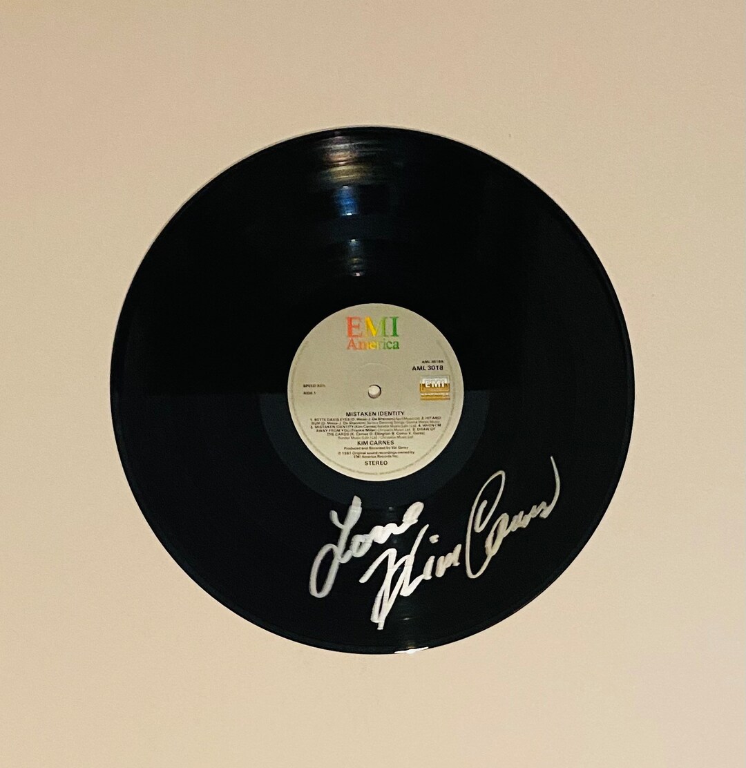 Kim Carnes Signed Vinyl Record - Etsy