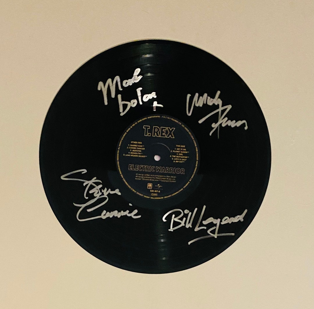 T Rex Signed Vinyl Record - Etsy UK