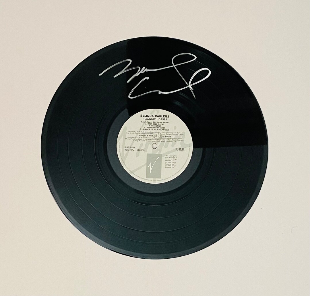 Belinda Carlisle Signed Vinyl Record - Etsy