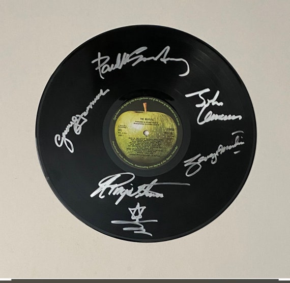The Beatles Signed Vinyl Record Display - Etsy