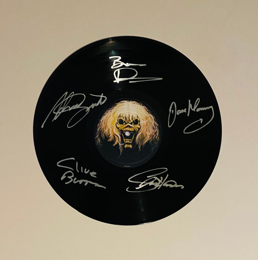 Iron Maiden Signed Vinyl Record - Etsy