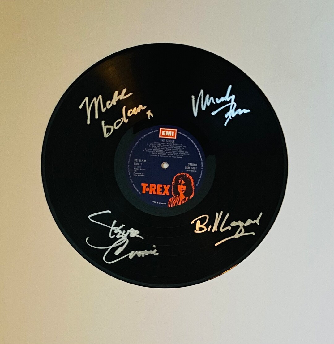 T Rex Signed Vinyl Record - Etsy UK