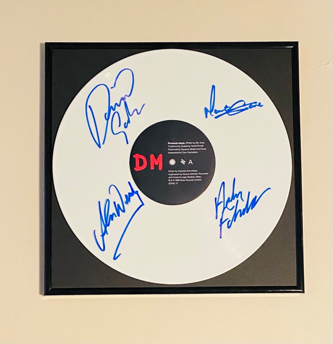 Depeche Mode Signed White Limited Edition Framed Vinyl Record - Etsy