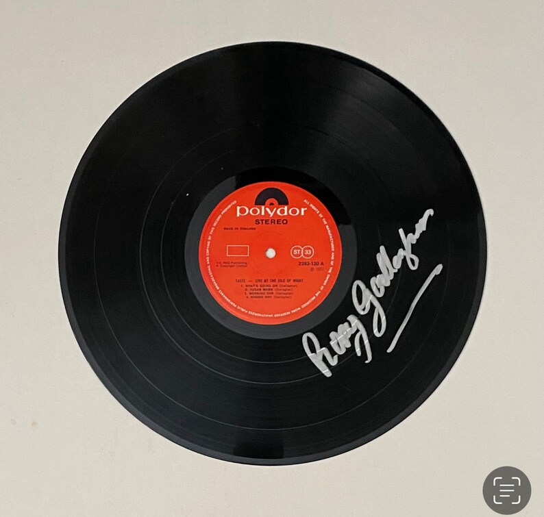 Rory Gallagher Signed Vinyl Record - Etsy