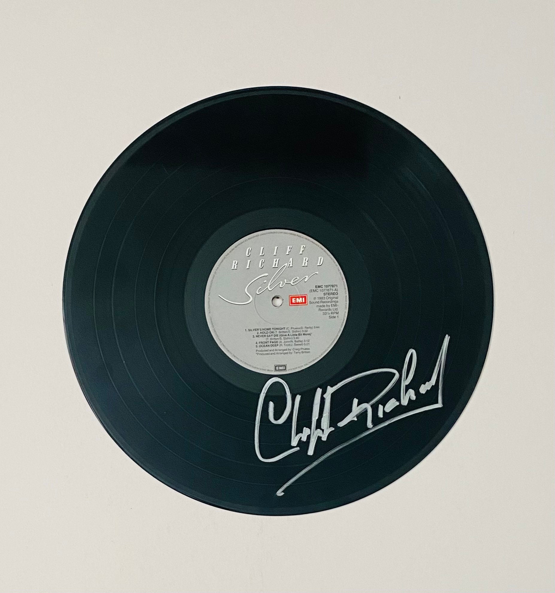 Cliff Richard Signed Vinyl Record - Etsy