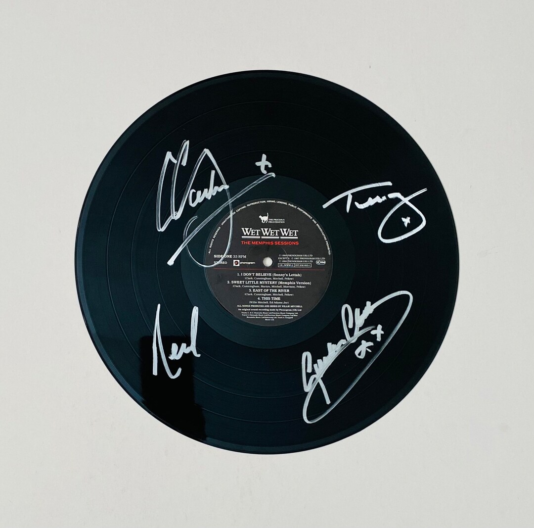Wet Wet Wet Signed Vinyl Record Display - Etsy