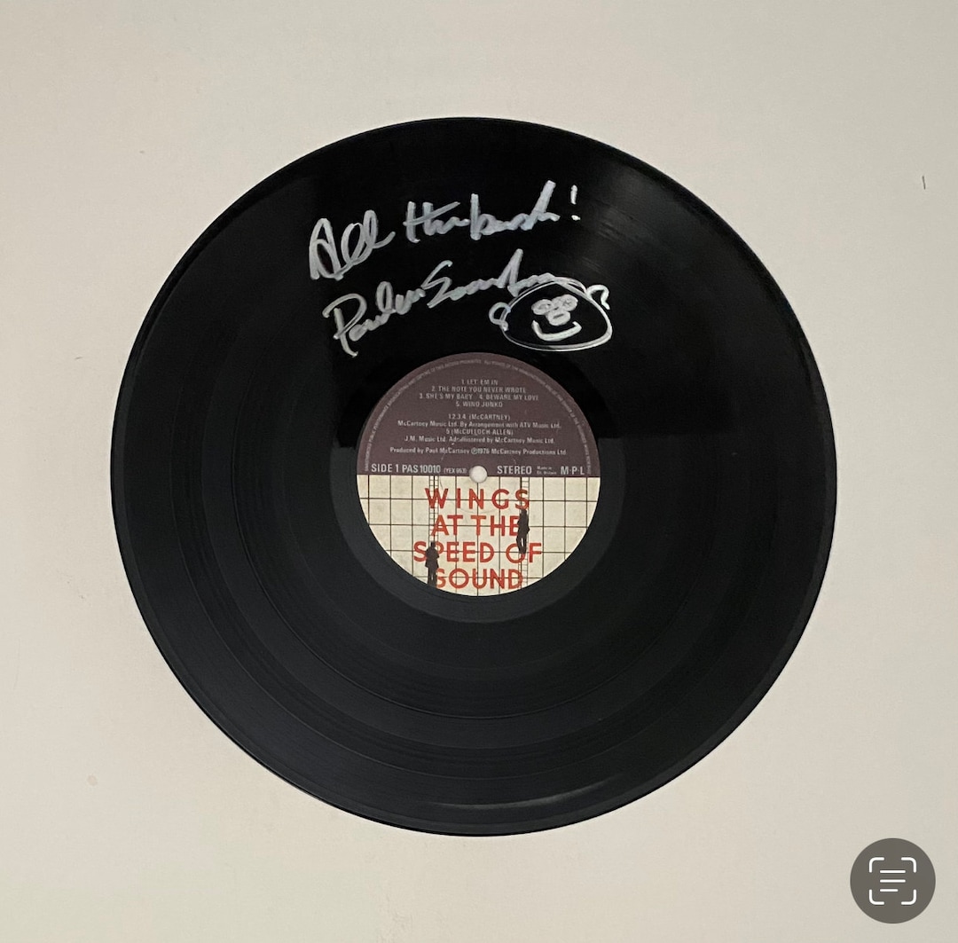 Paul Mccartney Signed Wings Vinyl Record - Etsy