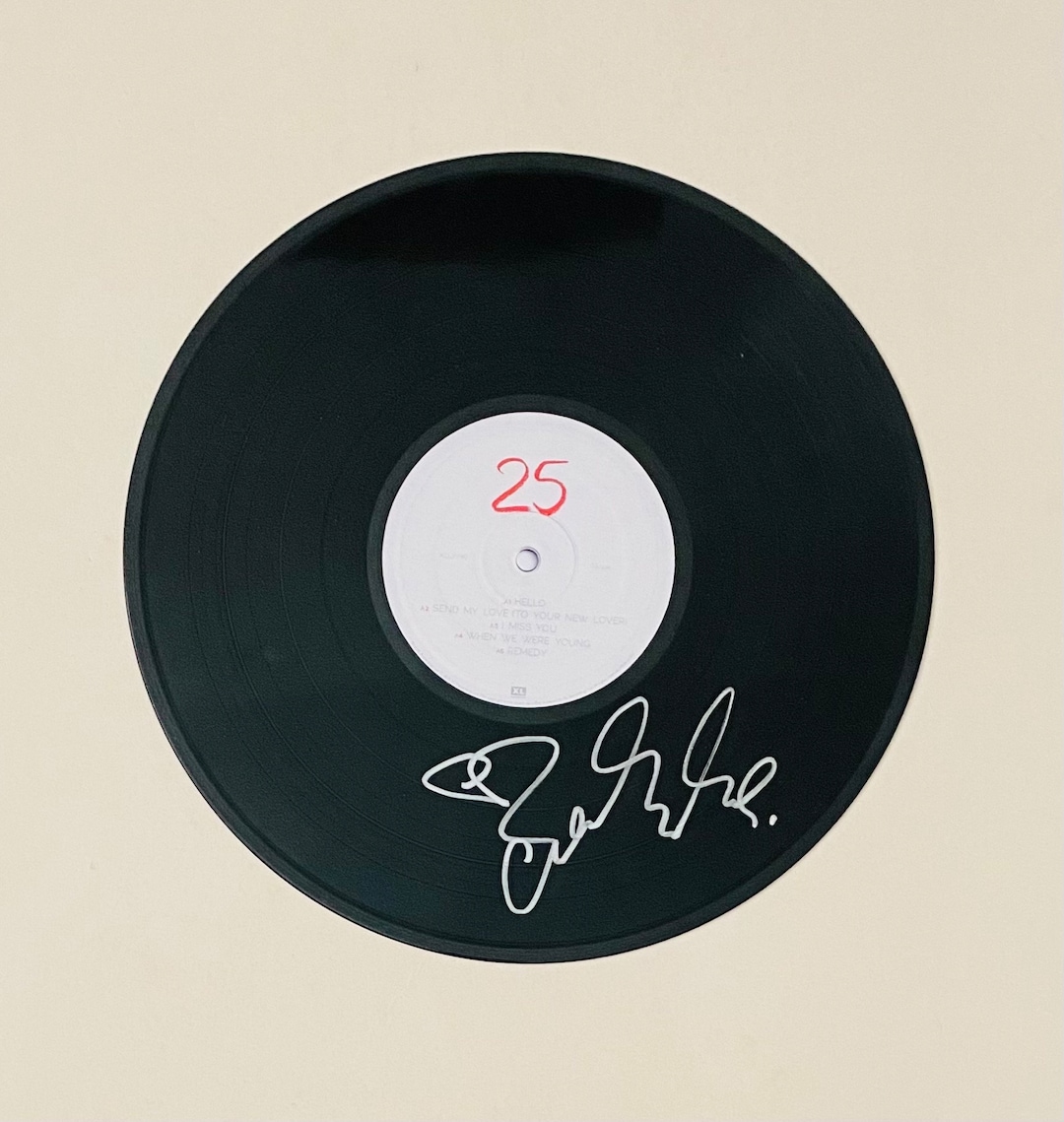Adele Signed Vinyl Record - Etsy