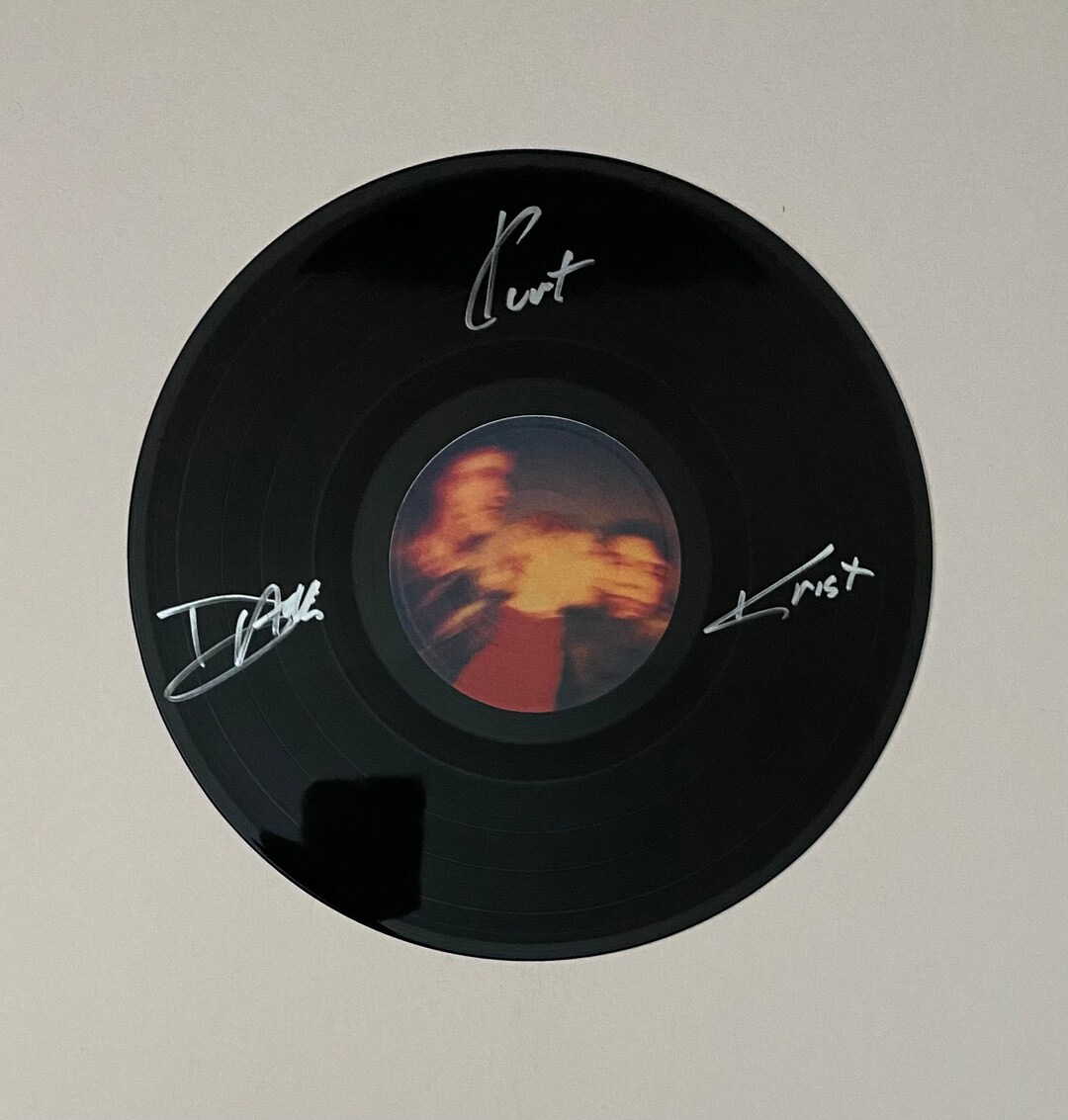 Nirvana Signed Vinyl Record Display - Etsy