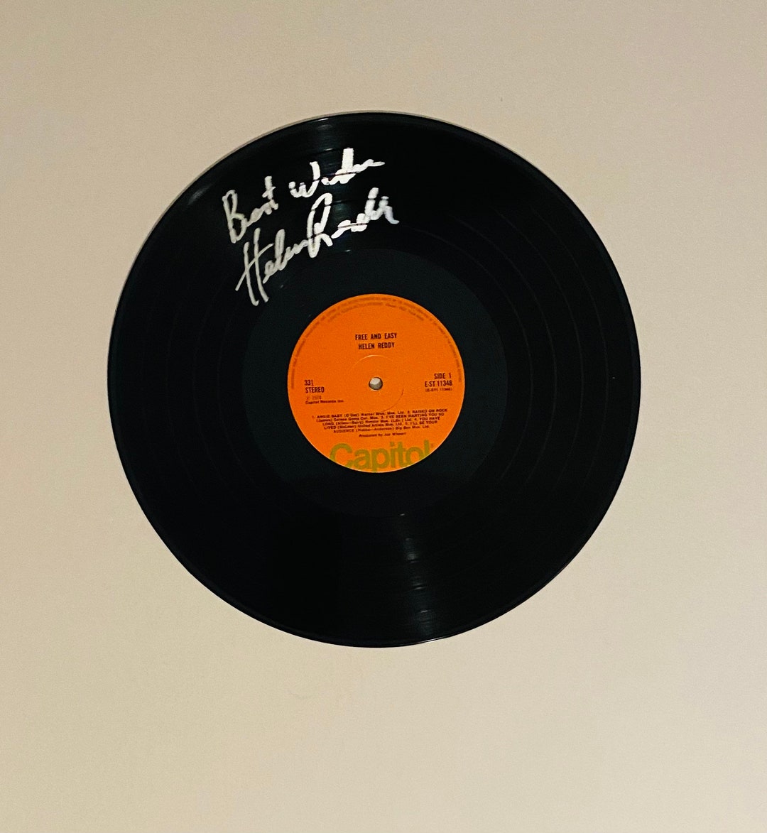 Helen Reddy Signed Vinyl Record - Etsy