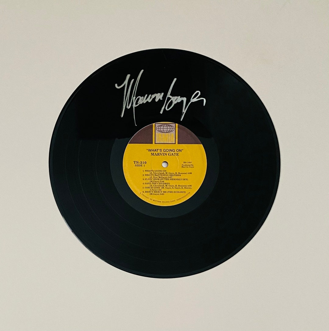 Marvin Gaye Signed Vinyl Record - Etsy