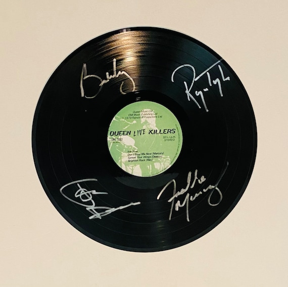 Queen Signed Vinyl Record Display - Etsy