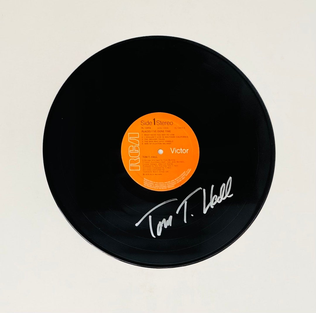 Tom T Hall Signed Vinyl Record - Etsy