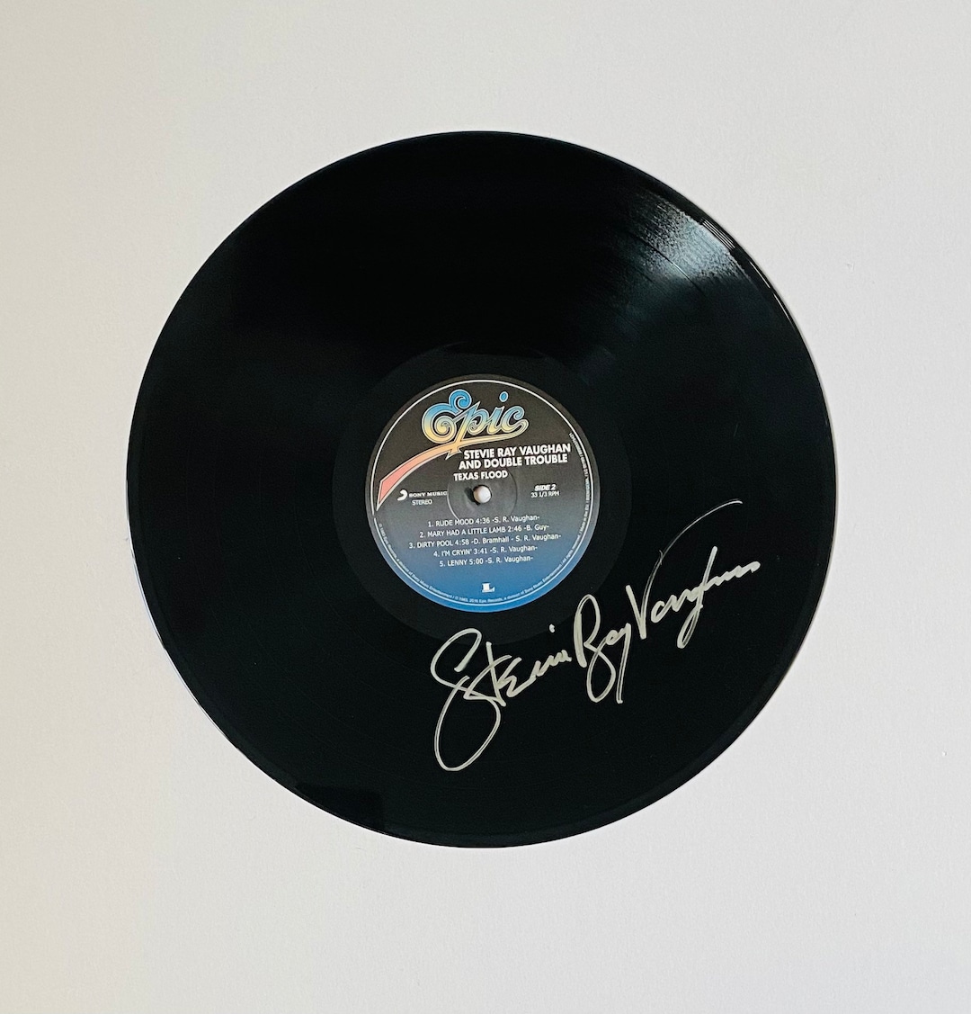 Stevie Ray Vaughan Signed Vinyl Record - Etsy