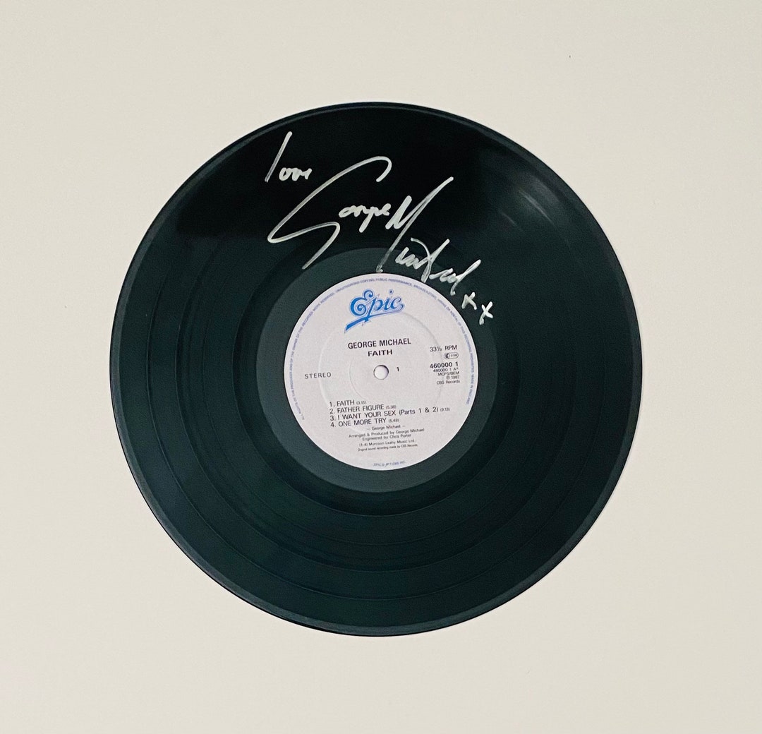 George Michael Signed Vinyl Record - Etsy