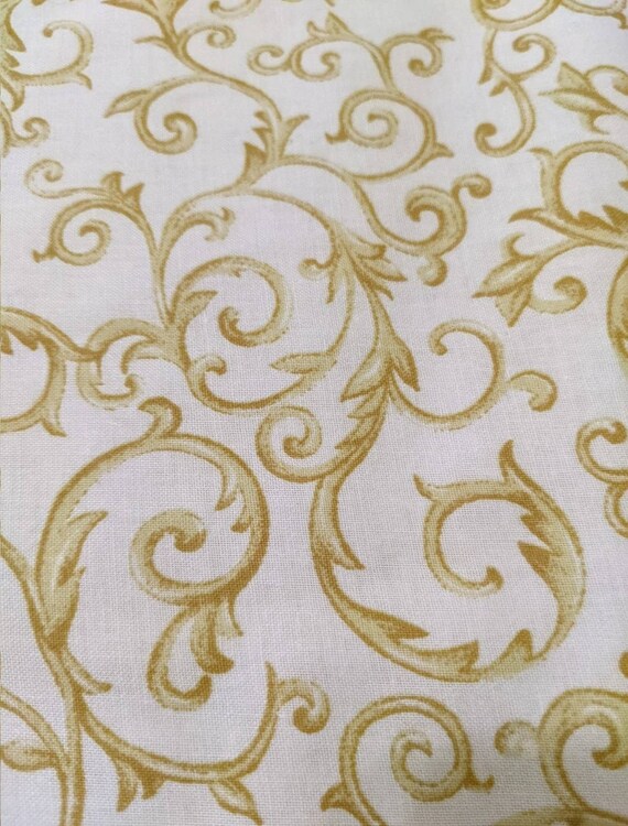 1 Yard Baroque Style Cotton Fabric Quilt Quilting Sew Sewing - Etsy