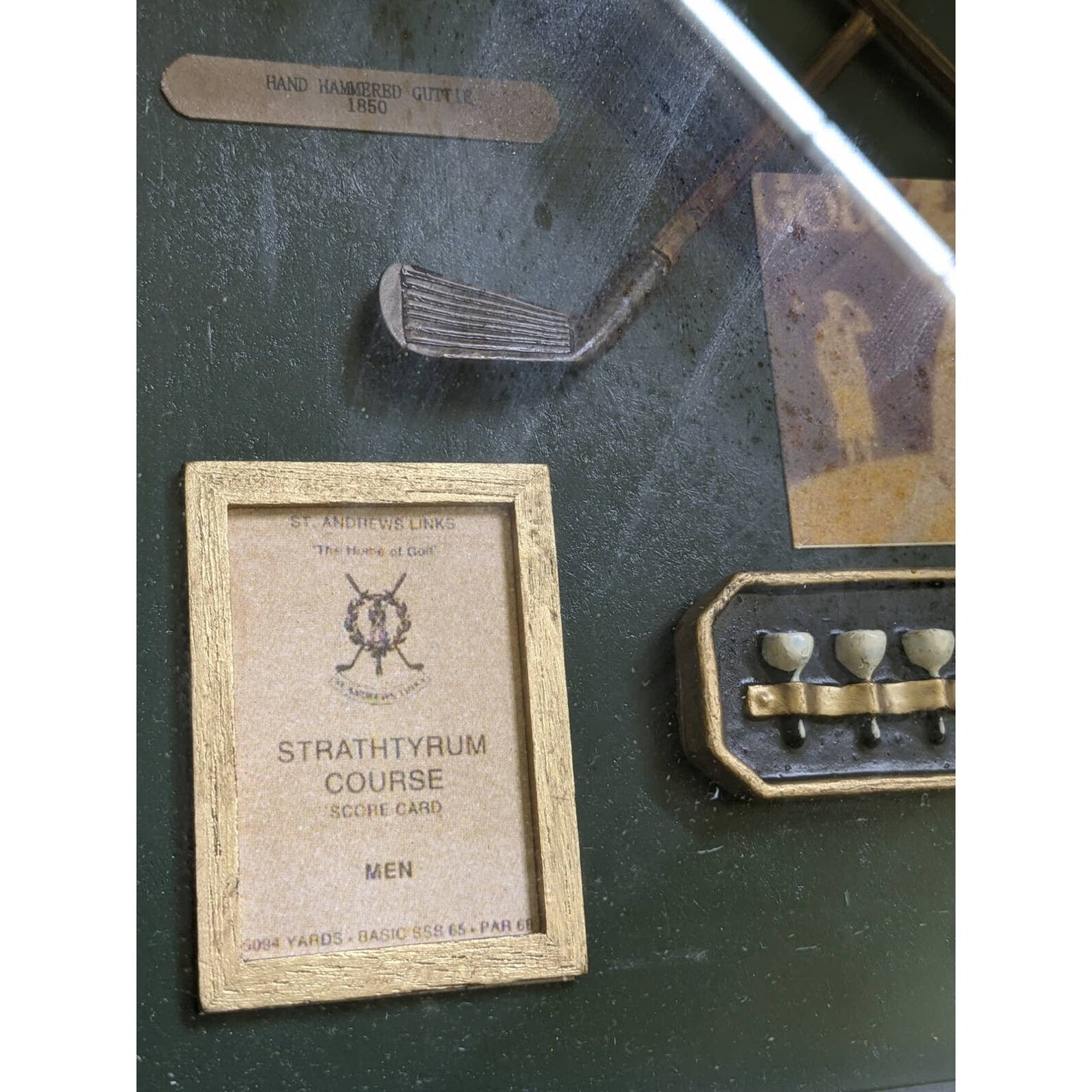Vintage Golf Framed 3d Shadow Box Mirror Tees Balls Trophies - Etsy