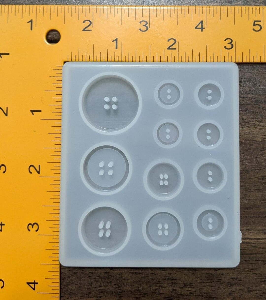 Silicone Button Mold / UV Resin Button Mold 11 Cavities DIY CRAFT ...