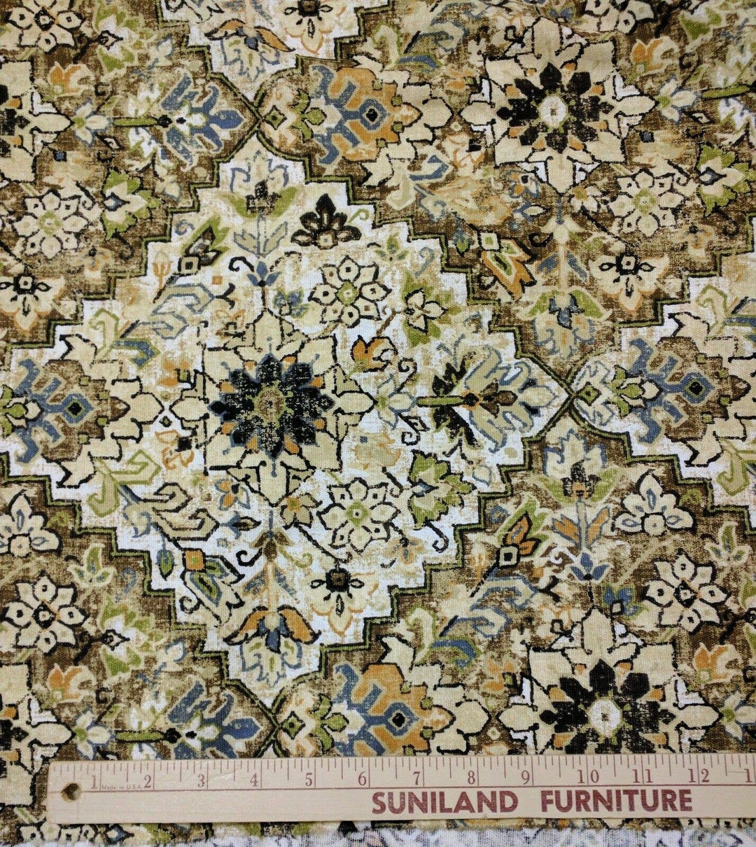 By the Yard 1 YARD Waverly Cotton Fabric Canyon Rustic Flowers Floral ...