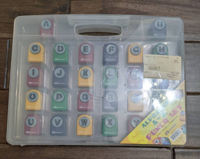 Alphabet Paper Punch Complete Set, A to Z in Carrier Case, Vintage ...