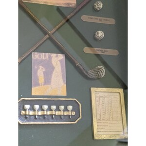 Vintage Golf Framed 3d Shadow Box Mirror Tees Balls Trophies - Etsy