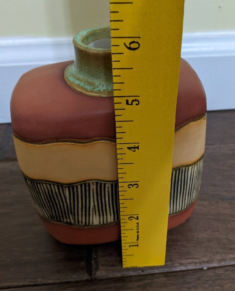 De La Tierra Cuenca Ecuador Pottery Flower Floral Vase Home Decor Brown ...