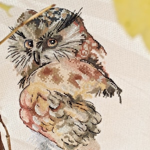 blackwork owl pattern