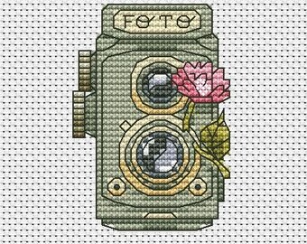 Vintage Camera Cross Stitch Pattern - Etsy