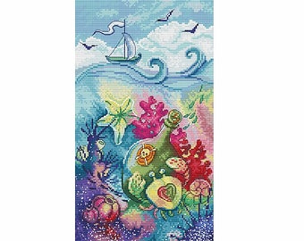 Undersea Cross Stitch Pattern - Etsy