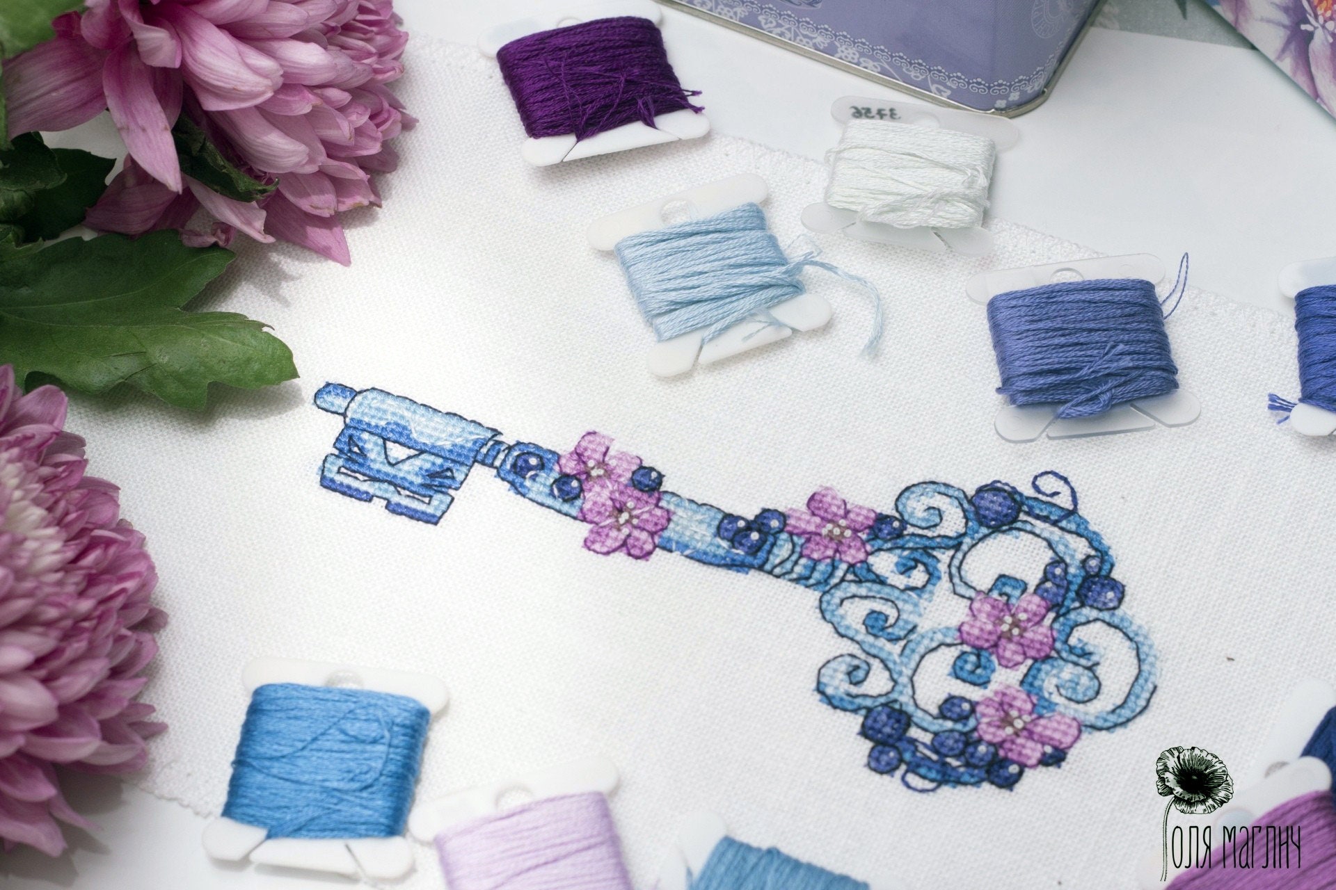 Key Cross Stitch Wedding Pattern Pdf Love Embroidery Wedding - Etsy