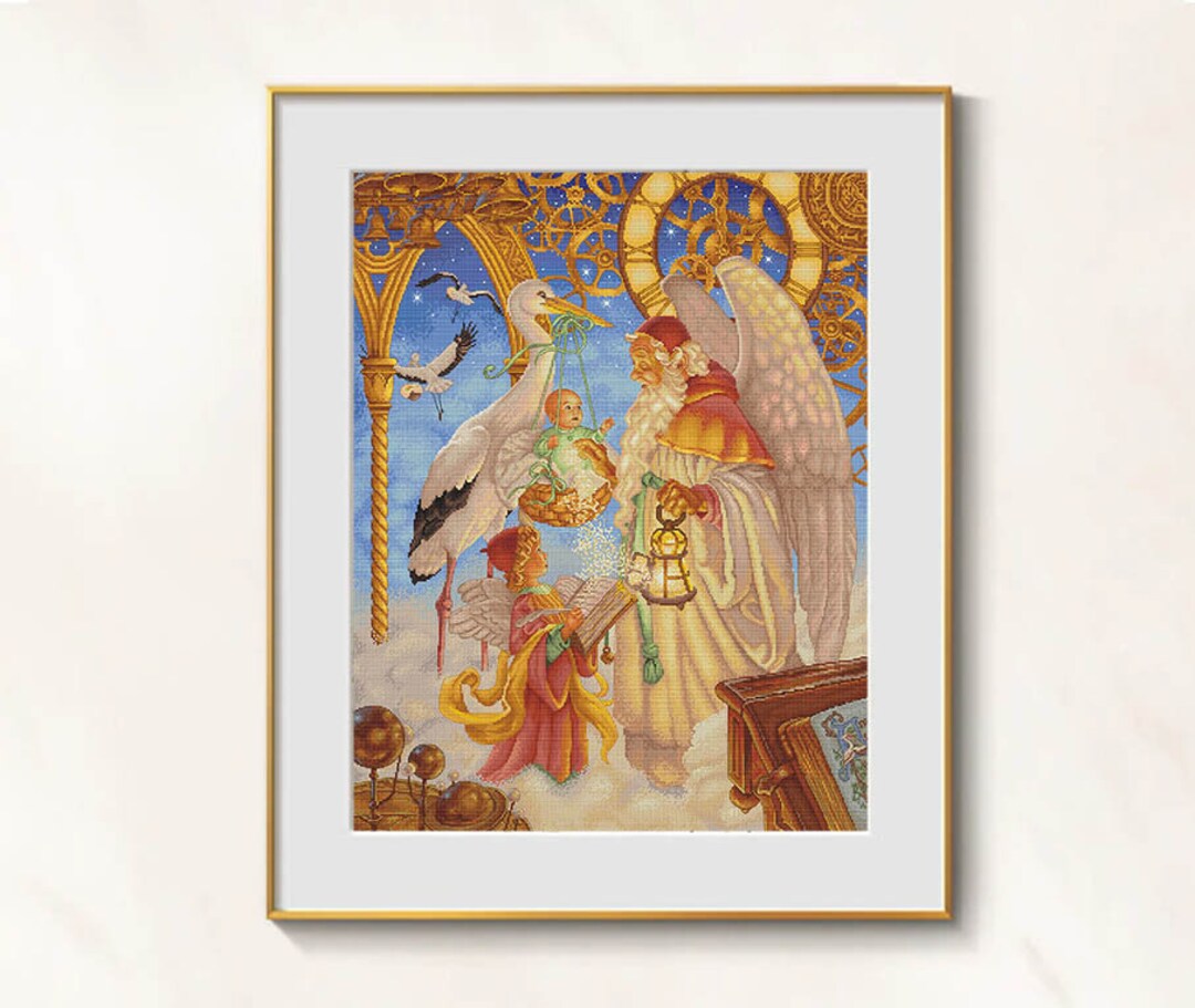 Baby Cross Stitch Newborn Pattern Pdf - New Baby Announcement Birth ...