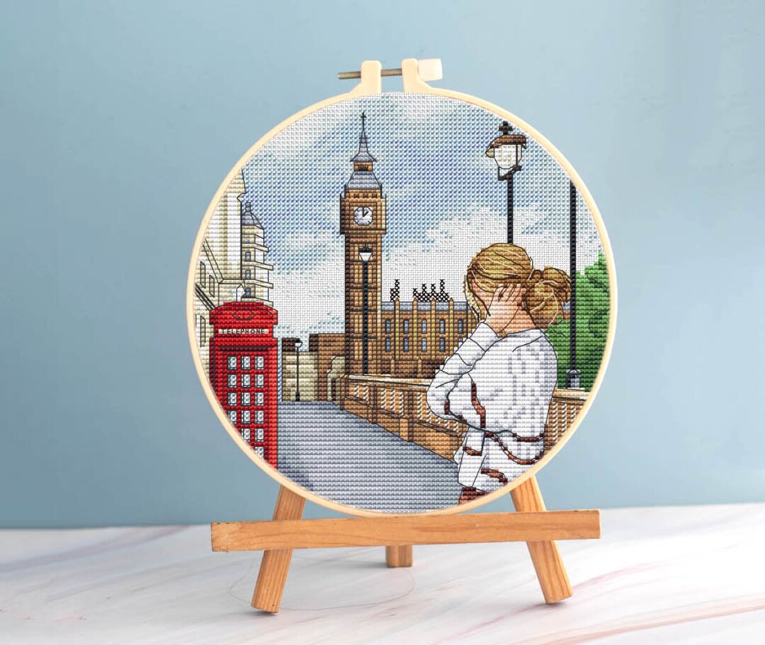 Big Ben Cross Stitch London Pattern Pdf - Travel London Cross Stitch ...