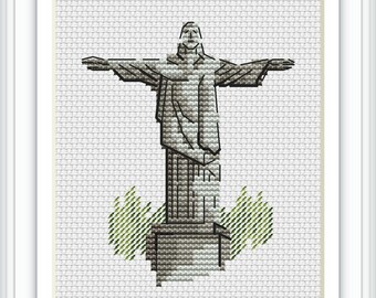 Christ the Redeemer Cross Stitch Pattern Rio De Janeiro PDF Pattern ...
