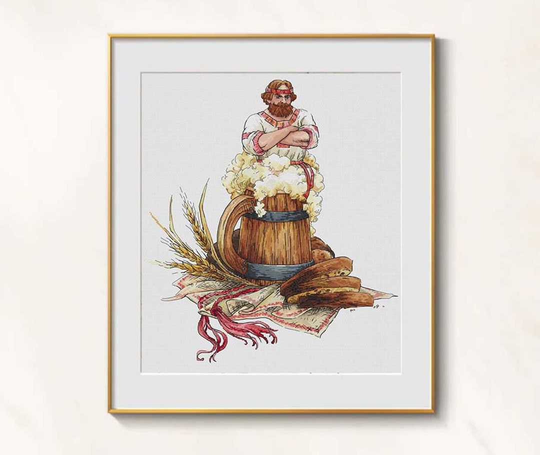 Beer Cross Stitch Brewer Pattern Pdf - Cheers Beers Embroidery Genuine ...