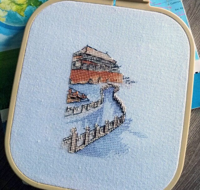 China Cross Stitch Beijing Pattern PDF – Travel China Cross Stitch ...
