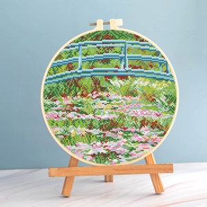 Claude Monet Cross Stitch Pattern Pdf - Monet Embroidery Japanese ...