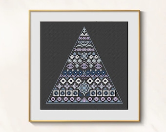Blackwork Tree Pattern - Etsy