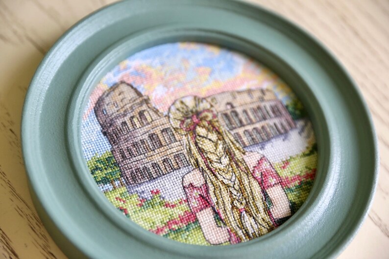 Colosseum Cross Stitch Rome Trave Pattern Pdf Italy Cross | Etsy