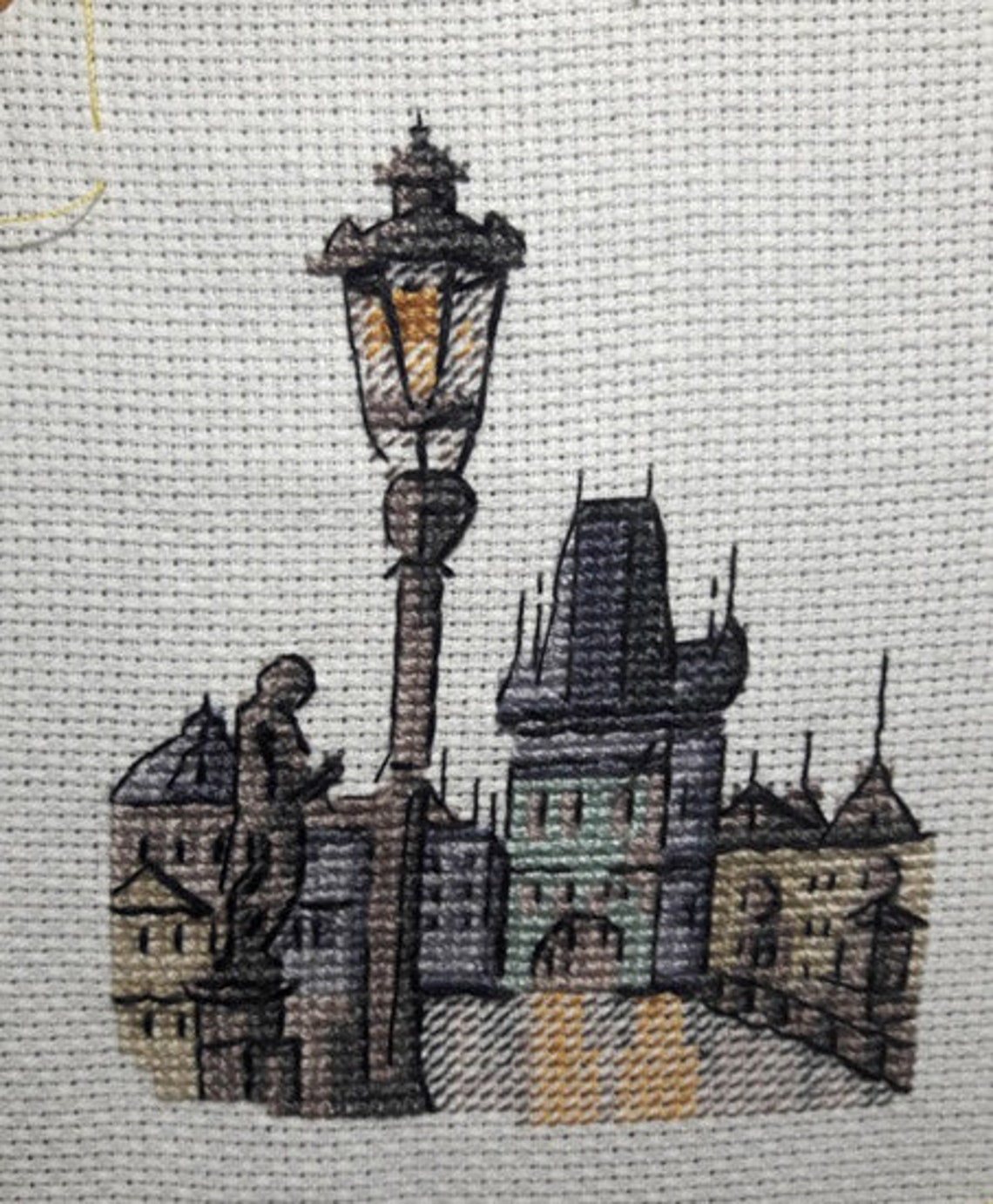 Prague Cross Stitch Old Town Pattern Pdf – Travel Cross Stitch Prague ...