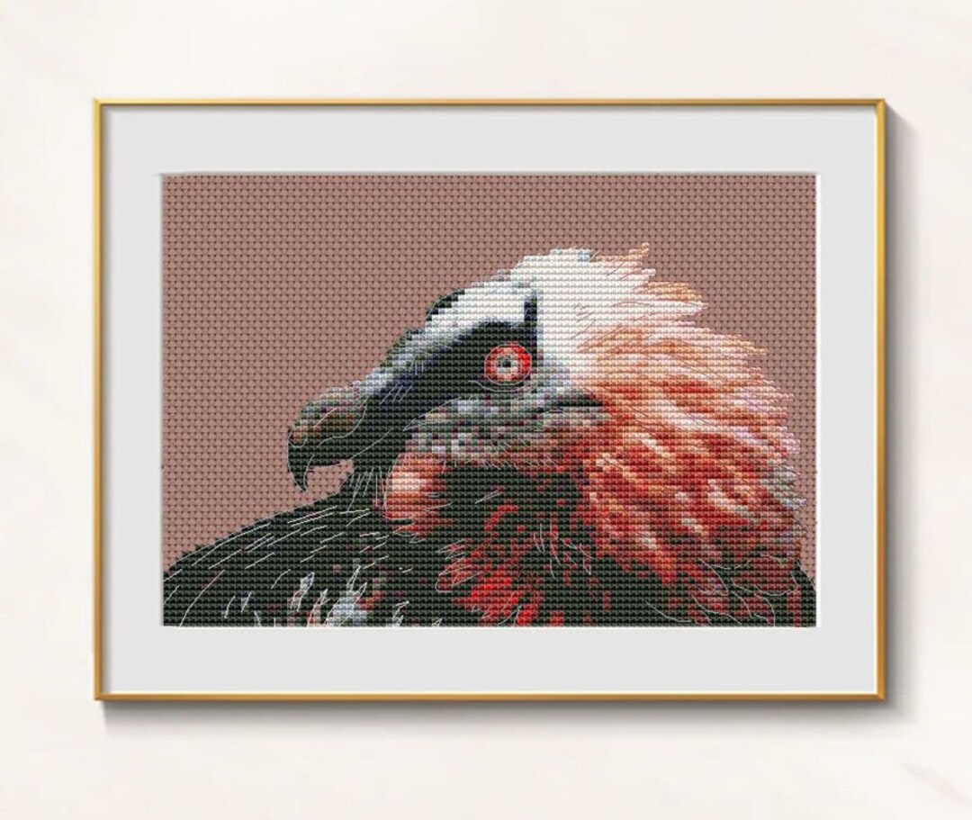 Vulture Cross Stitch Bird Pattern Pdf - Vulture Bird Embroidery Gothic ...