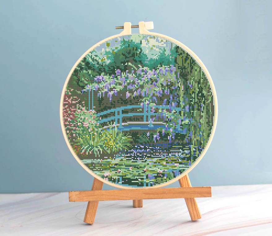 Monet Cross Stitch Bridge Pattern Pdf Monet Embroidery - Etsy