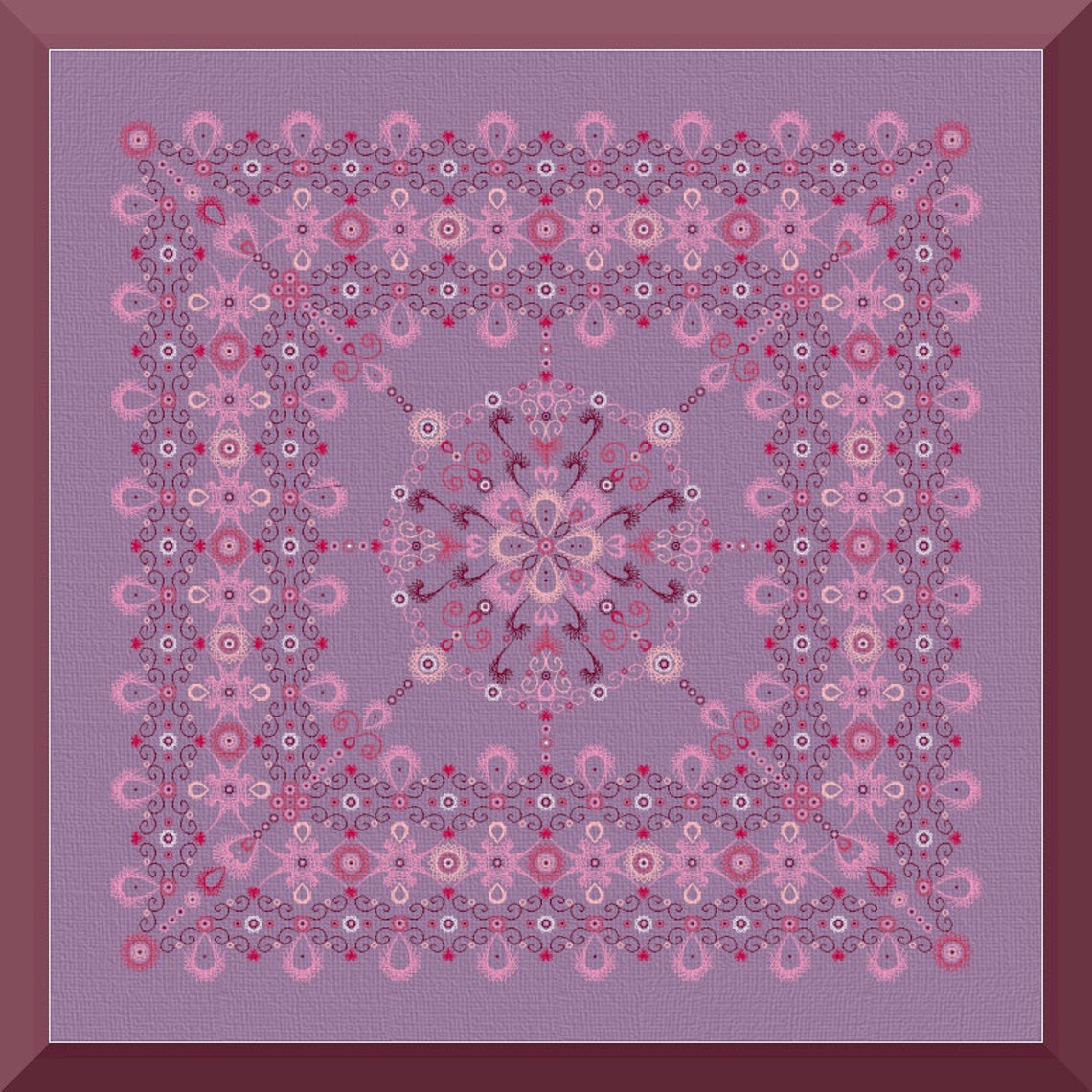 Hardanger Cross Stitch Lace Blackwork Pattern Pdf - Victorian Cross ...