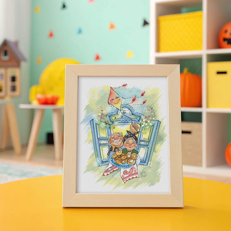 Grandma Cross Stitch Love You Grandad Pattern Pdf - Grandparents Garden ...